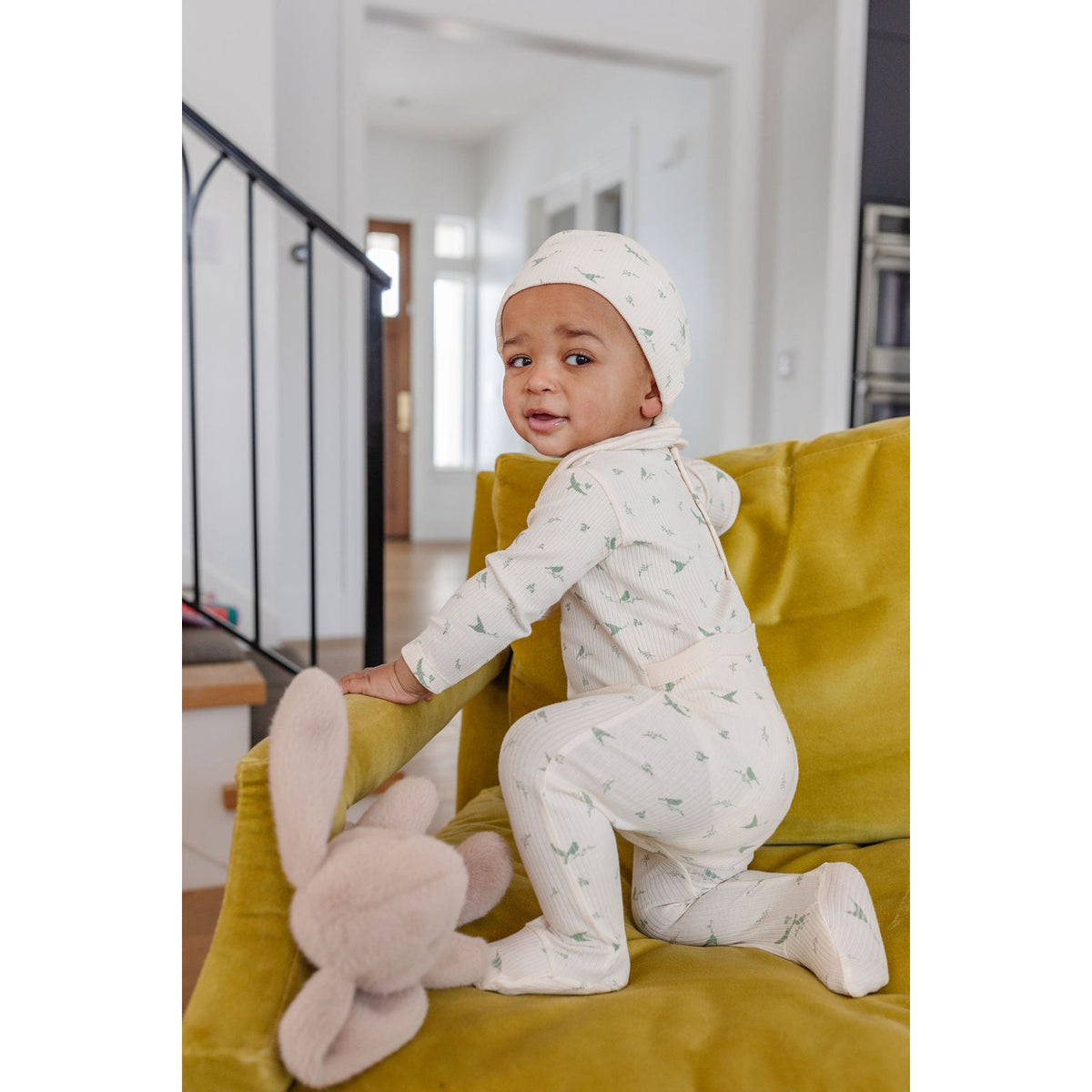 Ely's & Co Ribbed Cotton Bird Collection Hat & Footie Set – Twinkle Baby Boutique