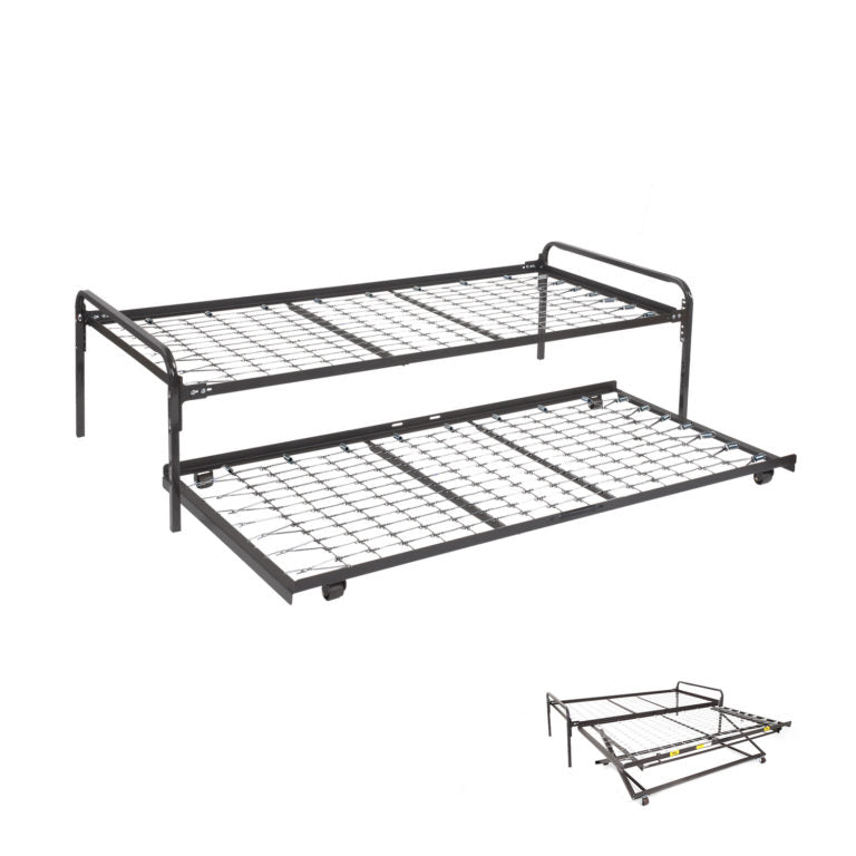 Hi-Riser Complete Bed (Twin 39") with Pop-Up Trundle-Mattress Included ...