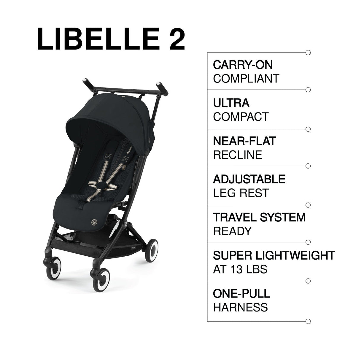 Cybex Libelle 2 Ultra Compact Lightweight Travel Stroller – Twinkle ...