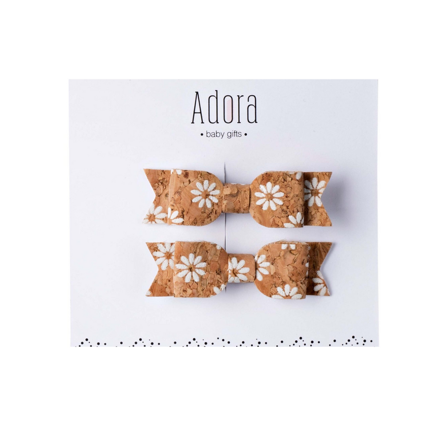 Adora Rustic Bow Clip – Twinkle Baby Boutique