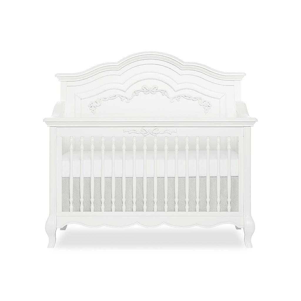 Evolur Aurora 5-in-1 Convertible Crib in Frost White – Twinkle Baby ...
