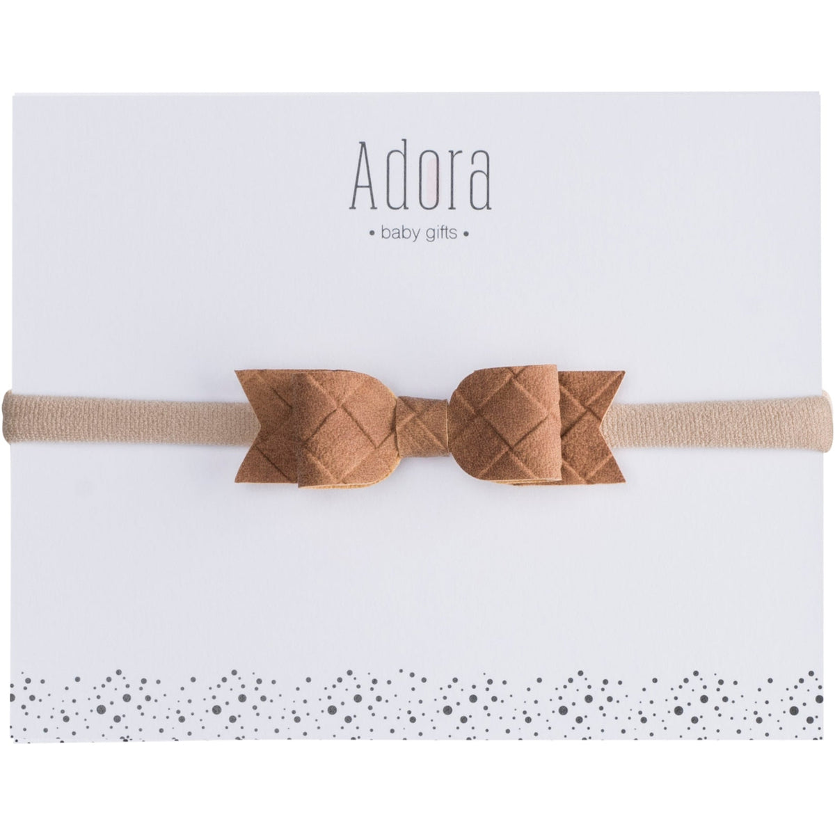 Adora Mini Suede Bow Headband – Twinkle Baby Boutique
