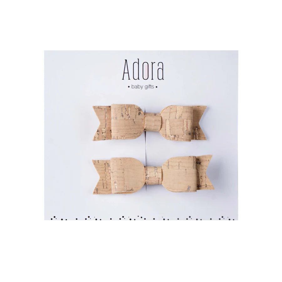 Adora Rustic Mini Bow Clips Set – Twinkle Baby Boutique